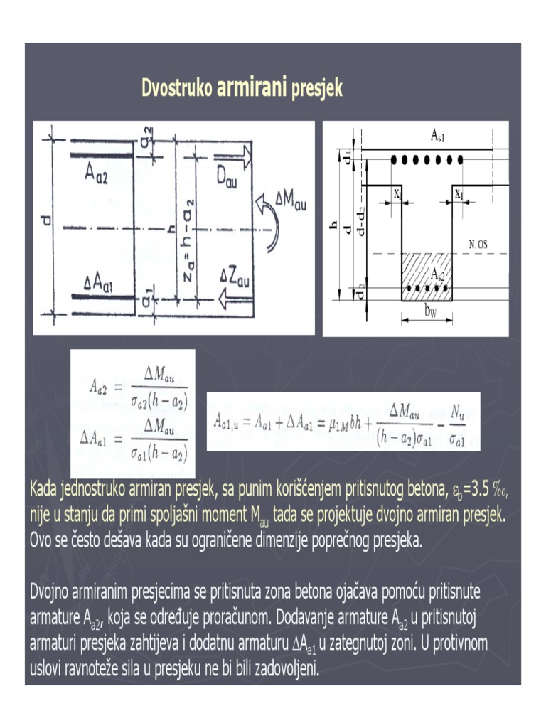 Betonske Konstrukcije 5. Predavanje | PDF