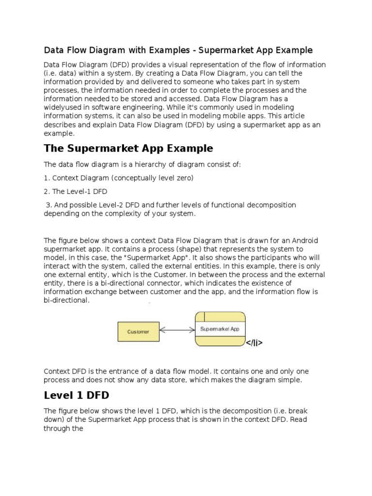 Data Flow Diagram With Examples | PDF