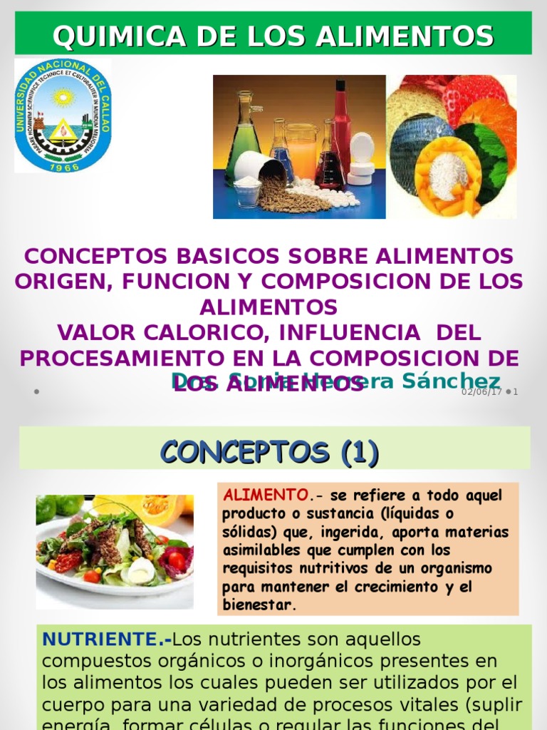 Conceptos Clave sobre Alimentos | PDF | Nutrientes | Alimentos