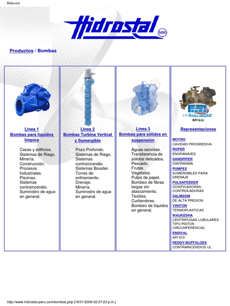 Bombas Hidrostal | PDF | Bomba | Tanques