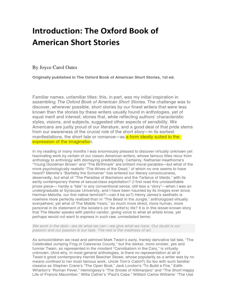 Introduction To Short Stories | PDF | Short Stories | Edgar Allan Poe