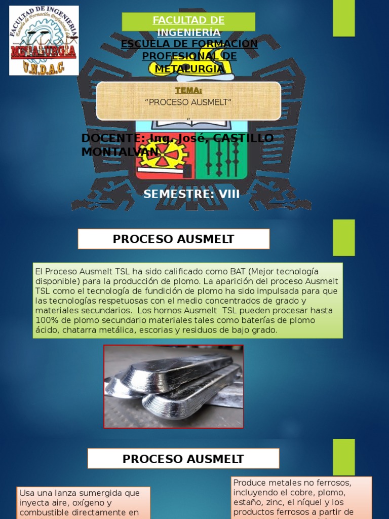 Proceso Ausmelt: Una tecnología de vanguardia para la producción ...