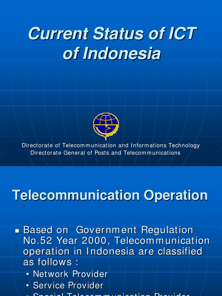 Current Status of ICT of Indonesia | PDF | Gsm | Telecommunication