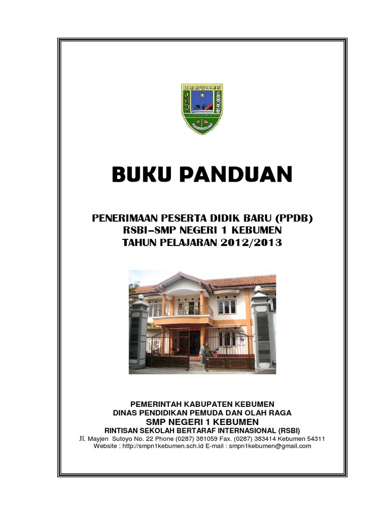Contoh Buku-Panduan-PPDB-2012 PDF | PDF | Karier & Perkembangan