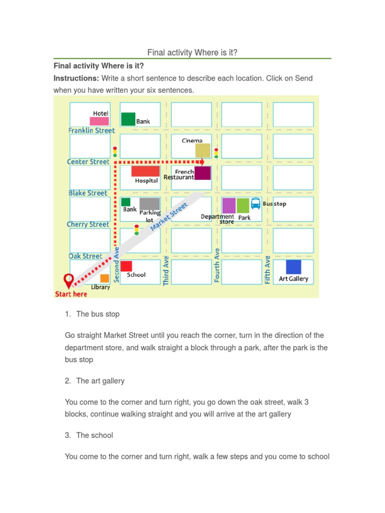Final Activity Where Is It | PDF