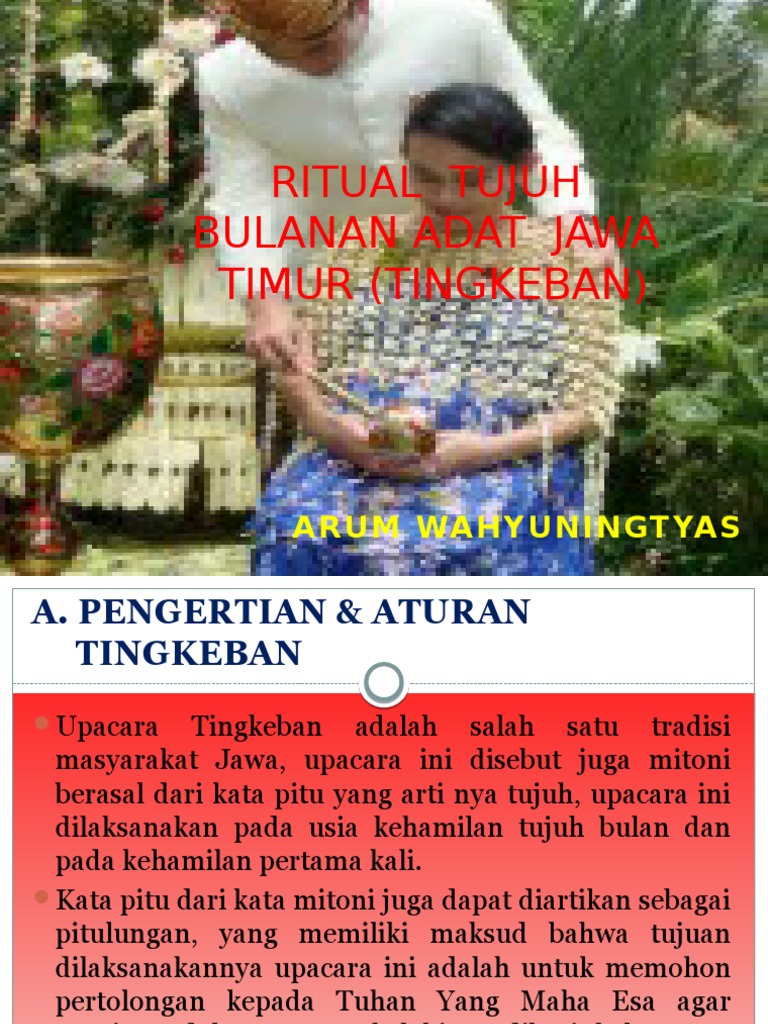 Ritual Tujuh Bulanan Adat Jawa Timur Tingkeban | PDF