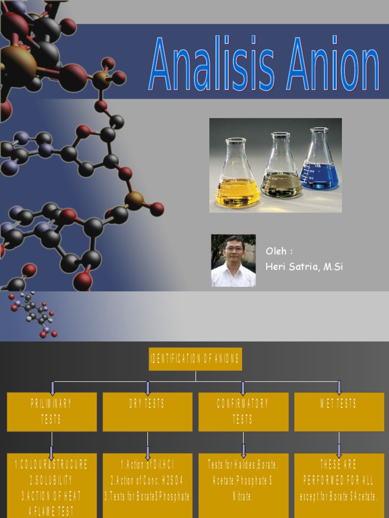 Analisis Anion: Metode dan Hasil | PDF