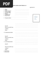 Hostel Application Form Template | PDF