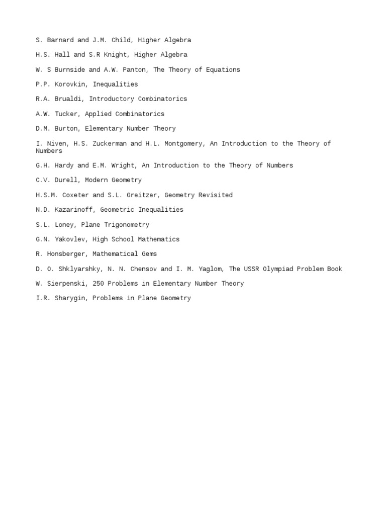 Key Mathematics Texts and Resources | PDF | Social Science