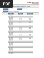 Form - Attendance List Casual On Call | PDF