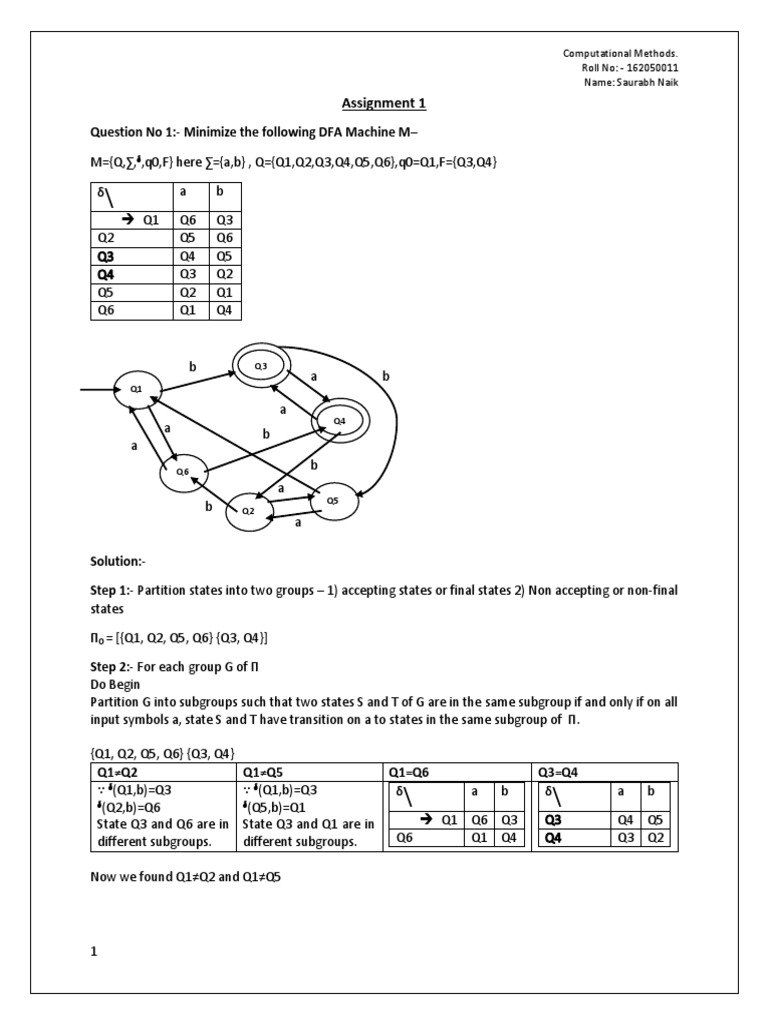 CM Assignment Saurabh 162050011 | PDF | Formal Methods | Computational Science