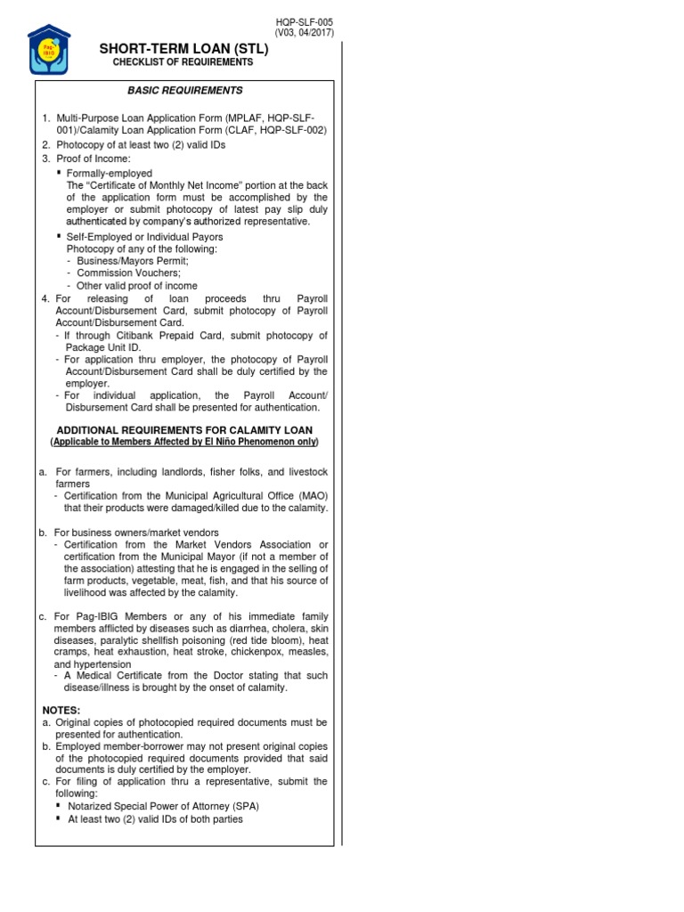 STL Checklist of Requirements | PDF | Business | Agriculture