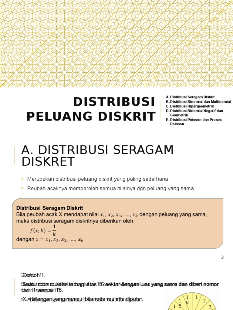 1.a. Dist Diskrit - Seragam, Bin, Multi | PDF
