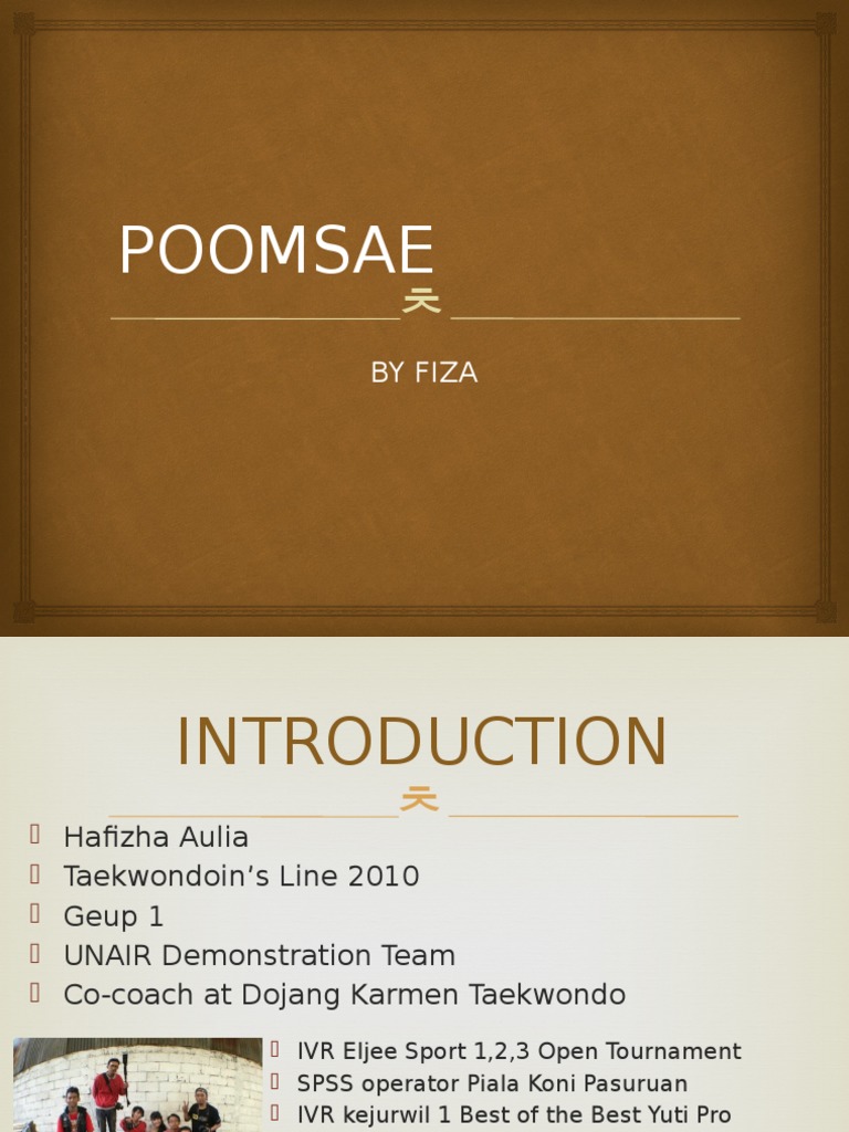 Materi Poomsae For Uht | PDF