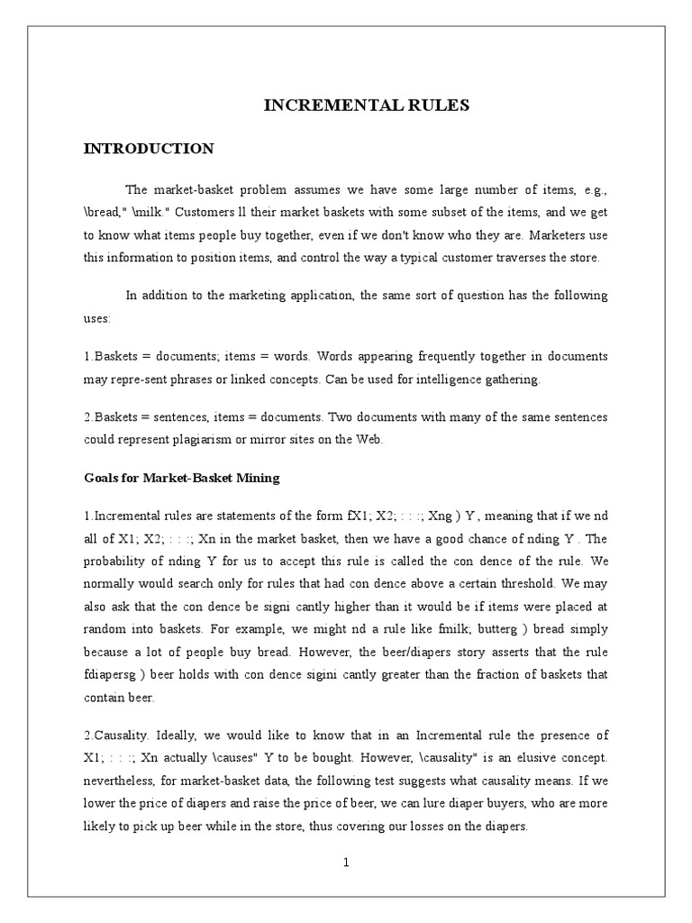 Incremental Rules | PDF | Algorithms | Applied Mathematics