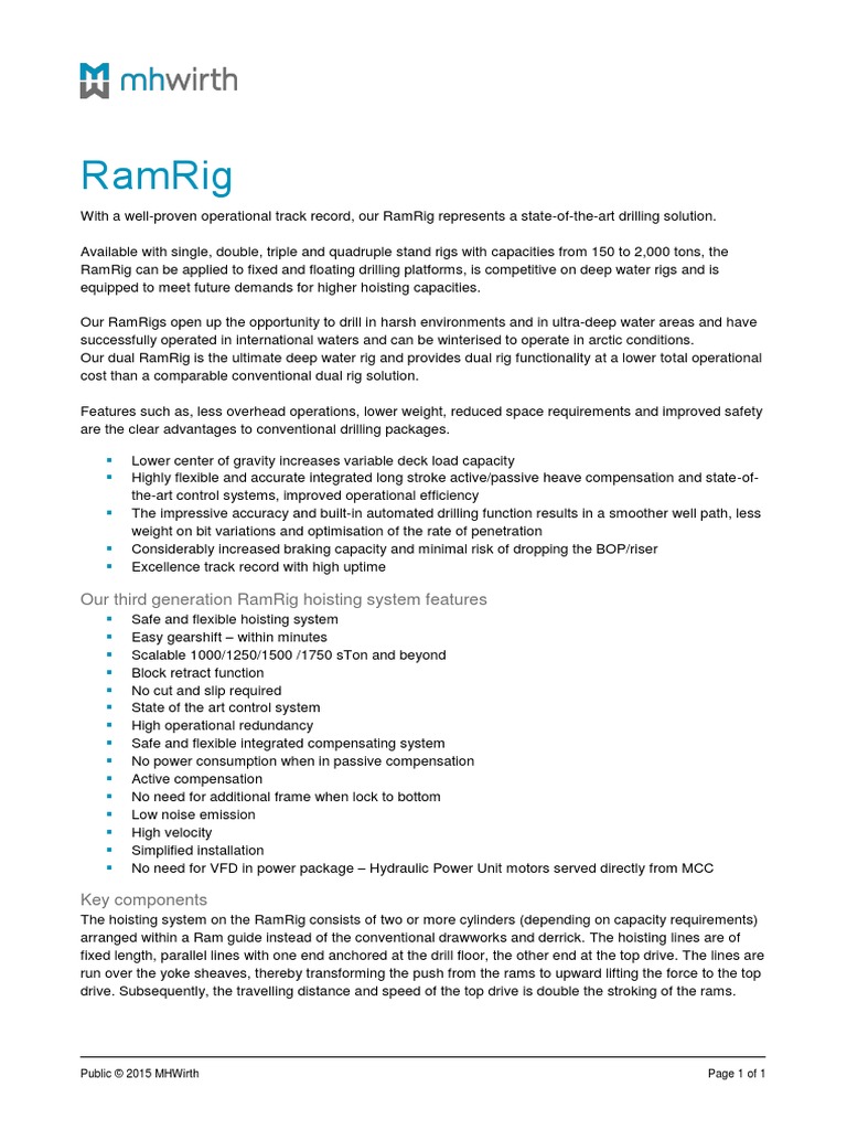 Ram Rig | Download Free PDF | Drilling Rig | Mechanical Engineering