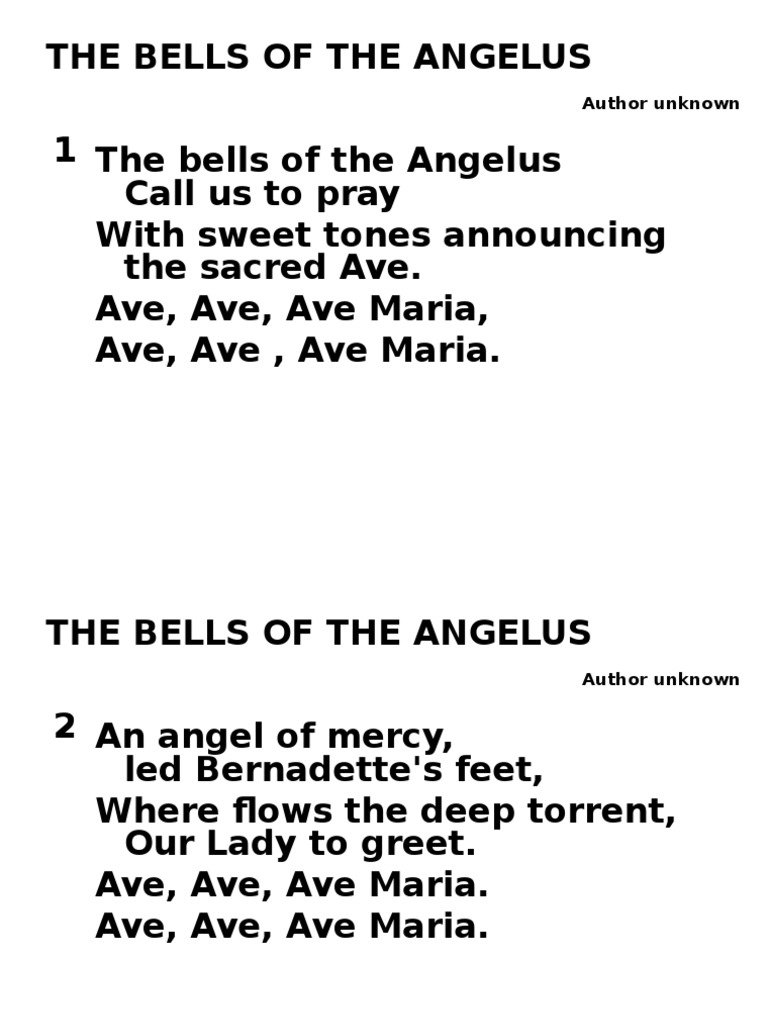 Bells of The Angelus