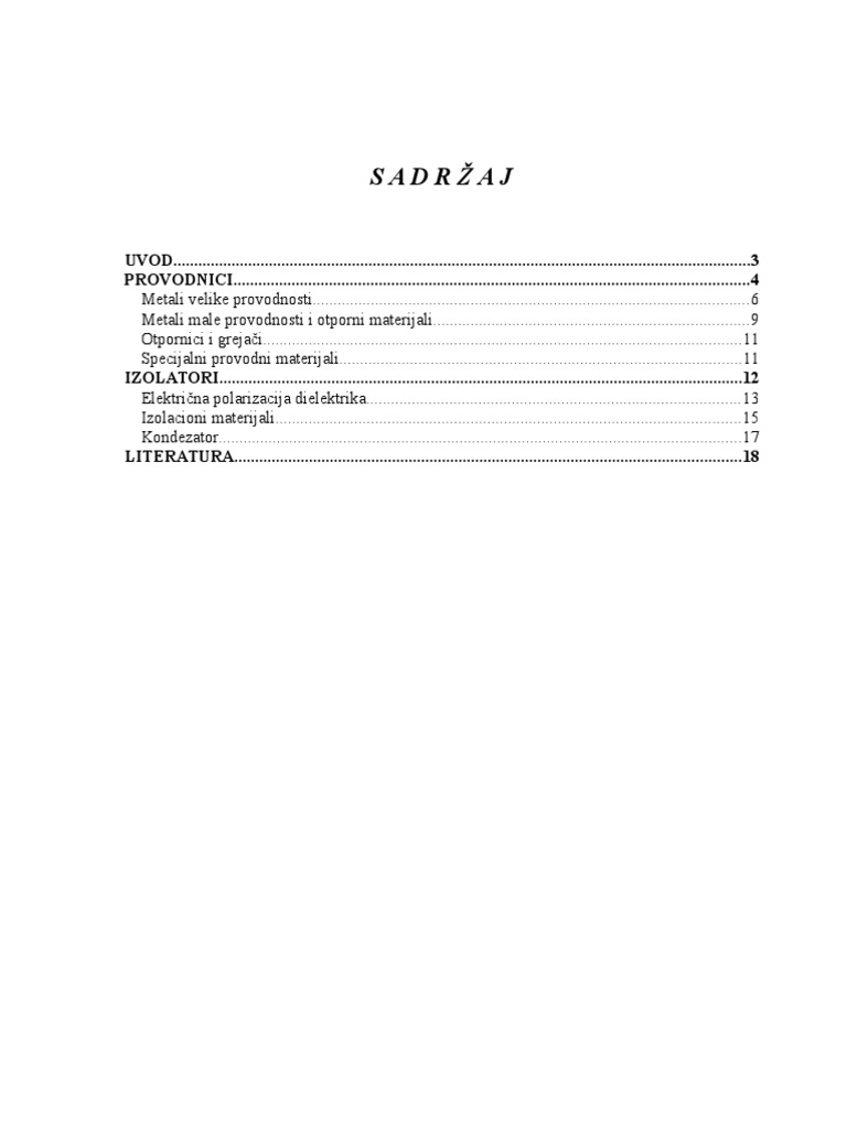 Provodnici I Izolatori | PDF