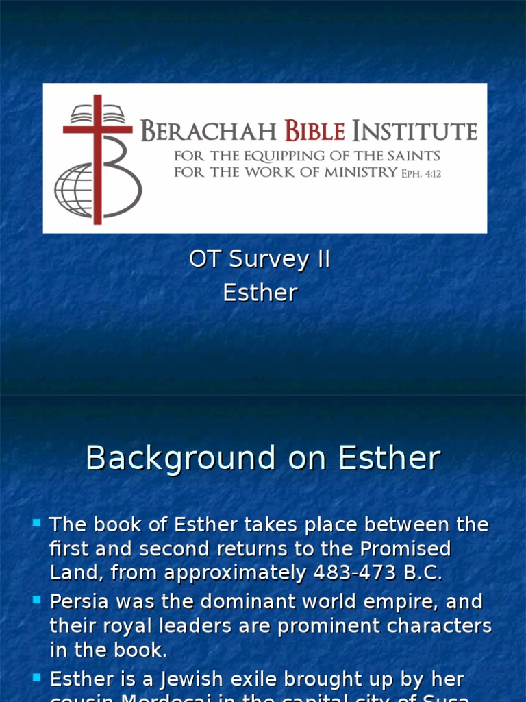 02---esther.ppt | Book Of Esther | Hebrew Bible