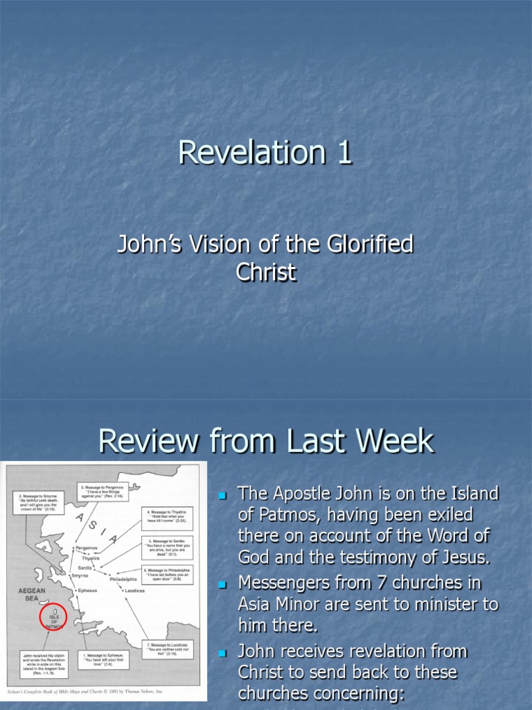 Revelation 1 John S Vision Of The Glorified Christ Pdf