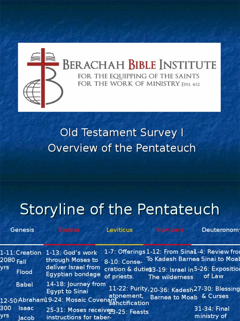 02 - Overview of The Pentateuch | PDF