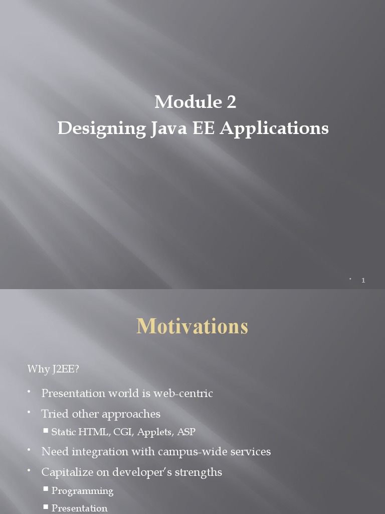 Designing Java EE Applications | PDF | Java (Programming Language ...
