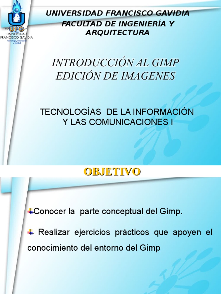 Conceptos de Gimp Actualizado Tic1 | PDF | Gráficos de computadora | Imagen