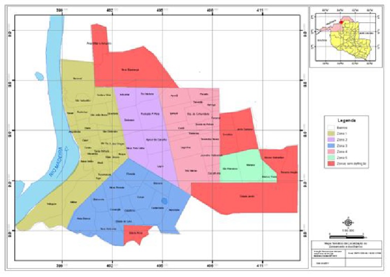 Mapa Urbano de Porto Velho