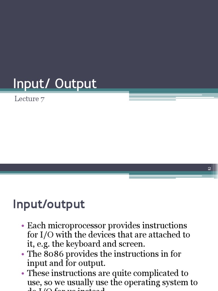 Input Output | PDF | Input/Output | Subroutine Input Output | PDF | Input/Output | Subroutine