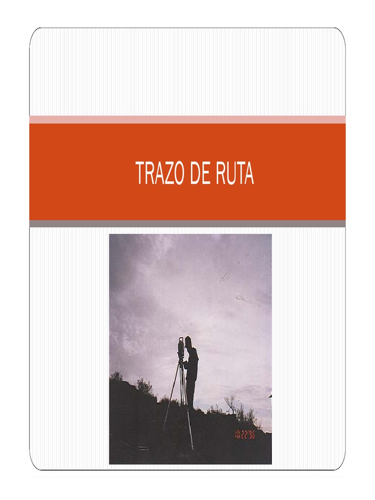 2017 Trazo de Ruta PDF | PDF | Ingeniería | Informática y tecnología de ...