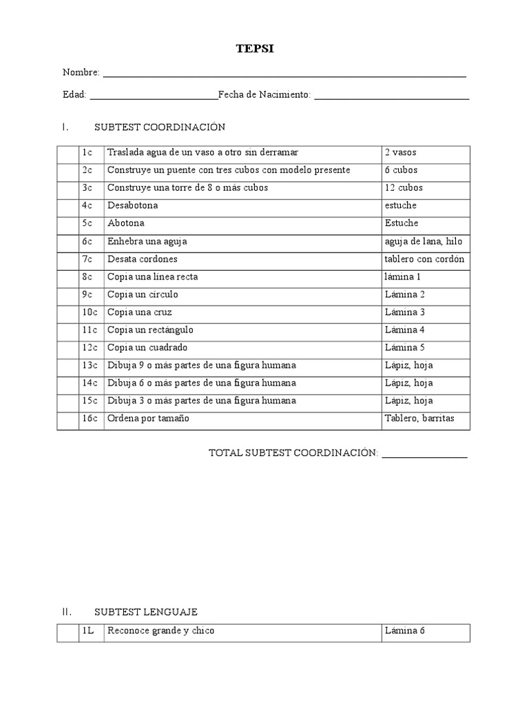 TEPSI-PROTOCOLO-Y-LAMINAS Imprimir | PDF | Arco iris | Hojas de estilo ...