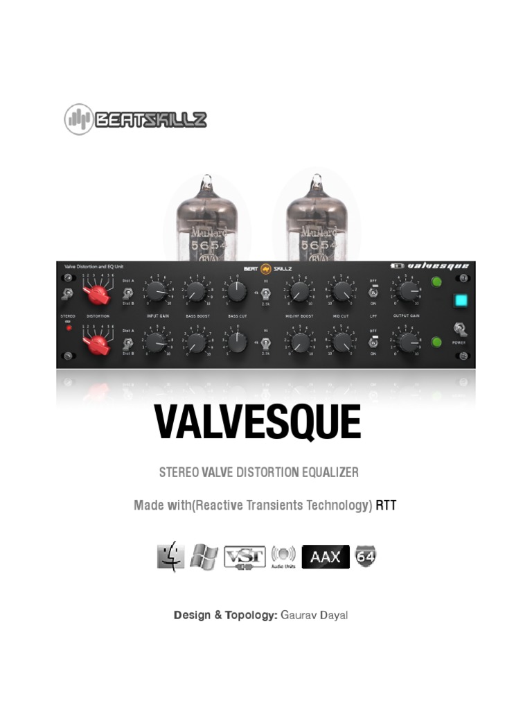 Valvesque Manual | PDF | Equalization (Audio) | Electrical Engineering