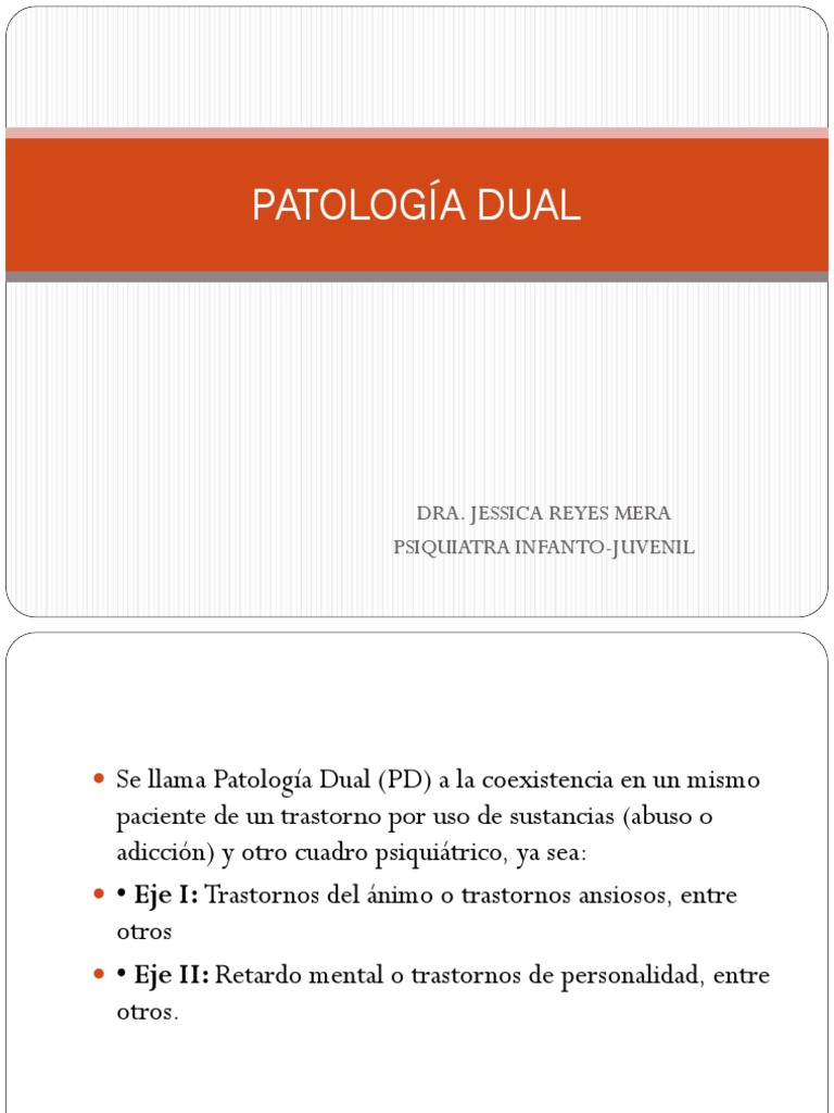 Patología Dual | PDF | Esquizofrenia | Desorden bipolar