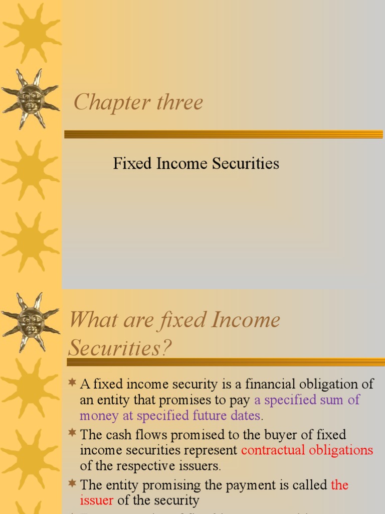 Understanding Fixed Income Securities | PDF | Fixed Income | Bonds ...