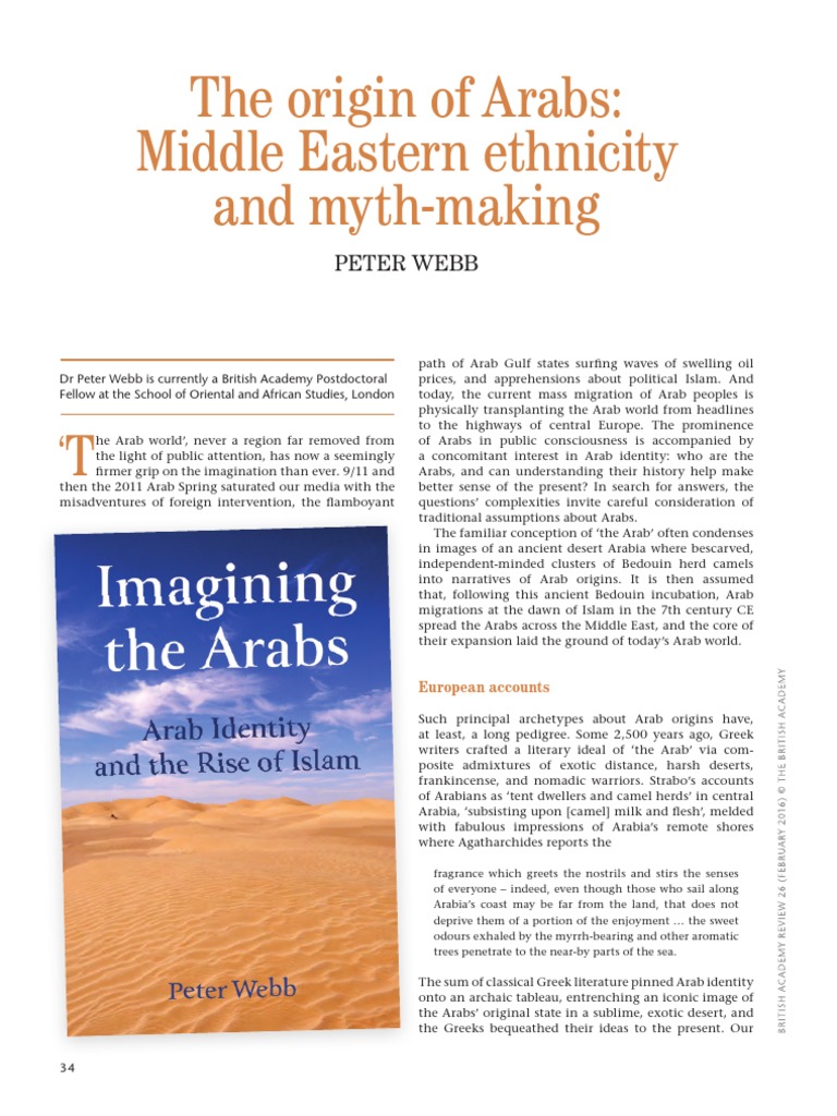 The Origins of Arabs PDF | PDF | Arabs | Arabic