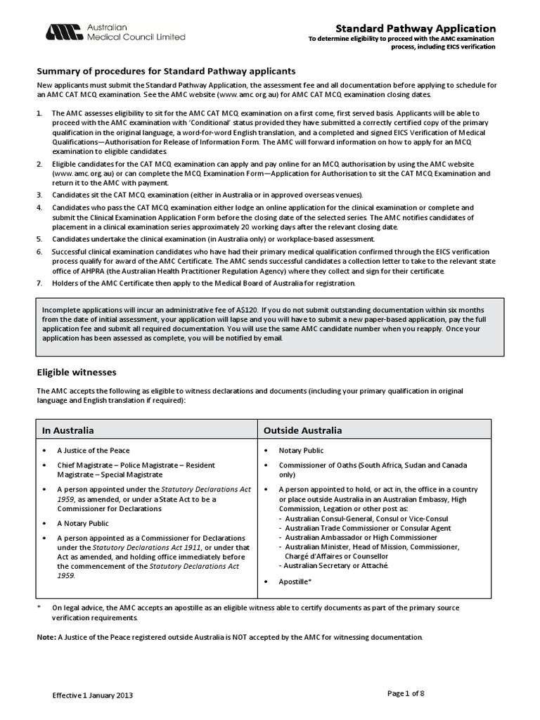 Standard Pathway Application Guide | PDF | Notary Public | Consul ...