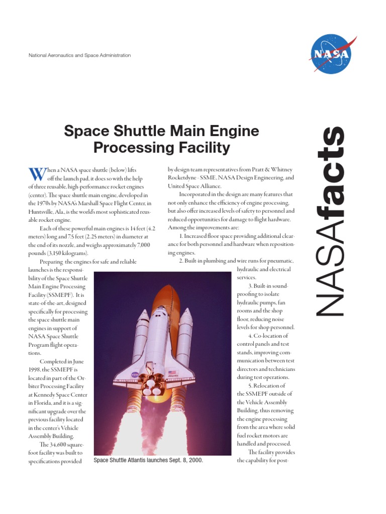 NASA 167449main SSMEPF-06 | PDF | Space Shuttle | Kennedy Space Center