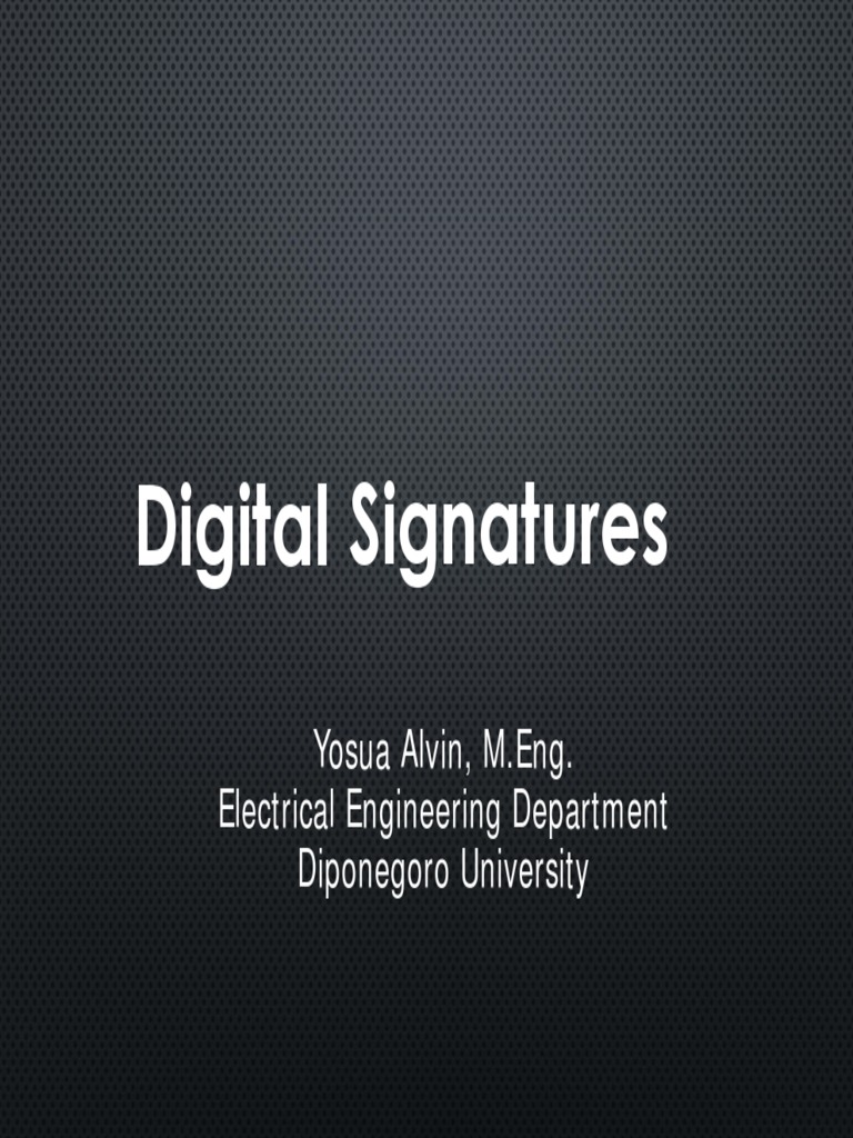 Nist 04 Digsig | PDF | Public Key Cryptography | Key (Cryptography)