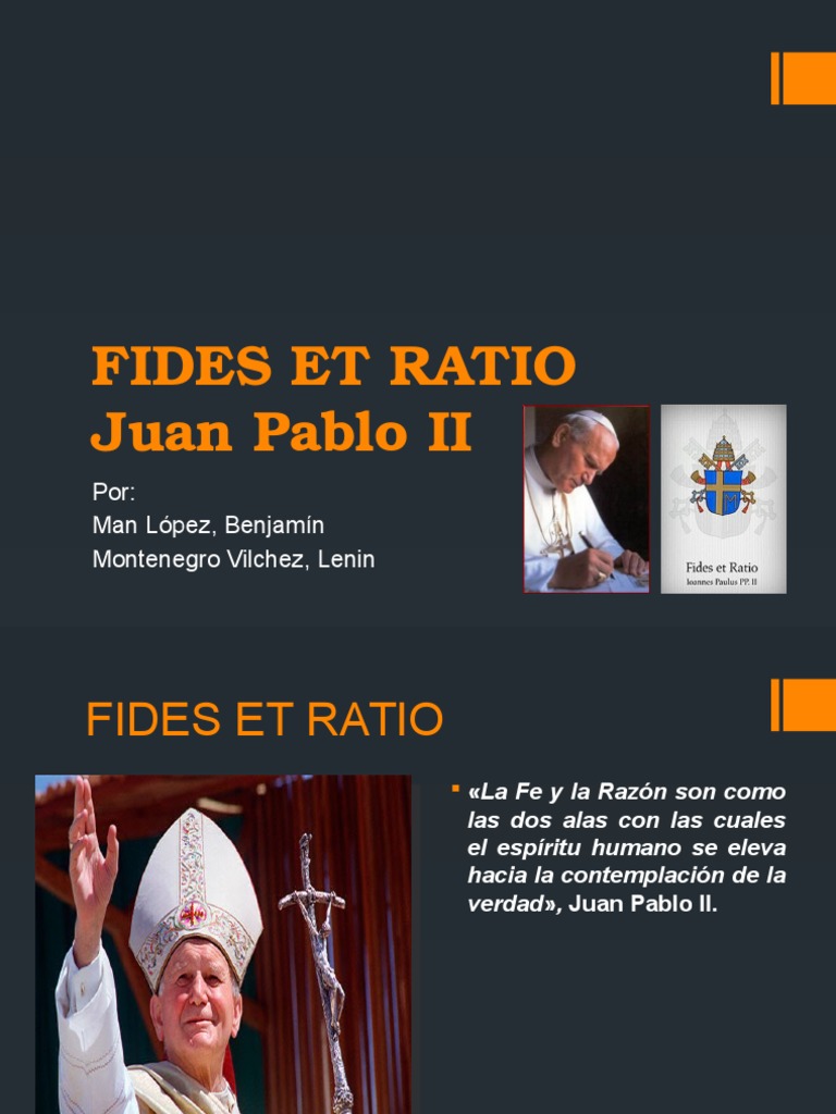Fides Et Ratio | PDF | Fe | Verdad