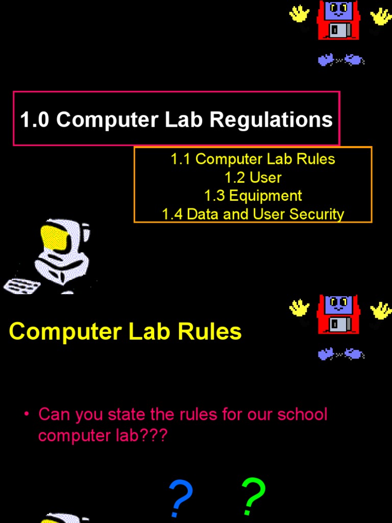 2-Computer Lab Regulations | PDF | Password | Computer Security