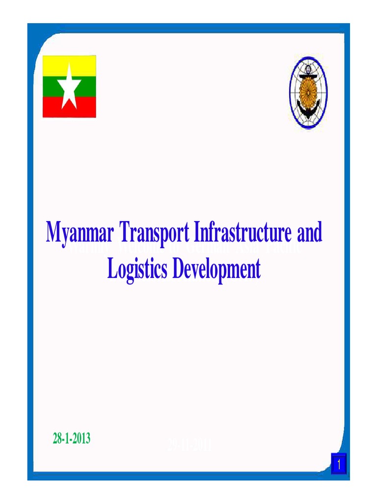 Myanmar Transport Infrastructure and Logistics Development | PDF ...