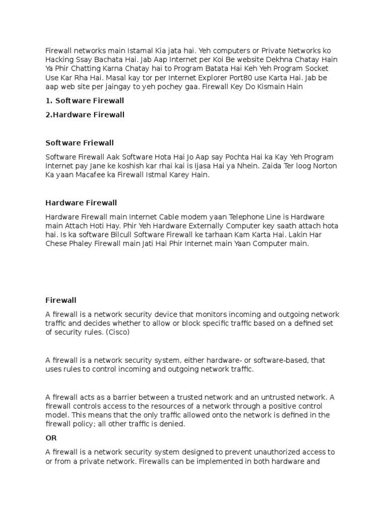 Firewall Assignment | PDF | Firewall (Computing) | Proxy Server