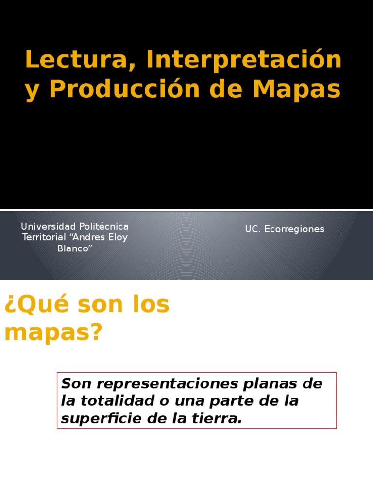 Lectura, Interpretación y Producción de Mapas | PDF | Mapa | Terreno