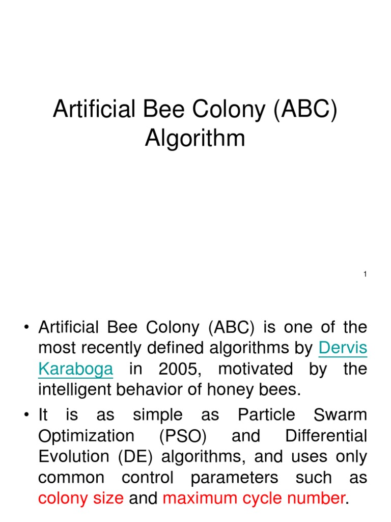 Artificial Bee Colony Abc Algorithm Pdf Computer Programming Algorithms And Data Structures