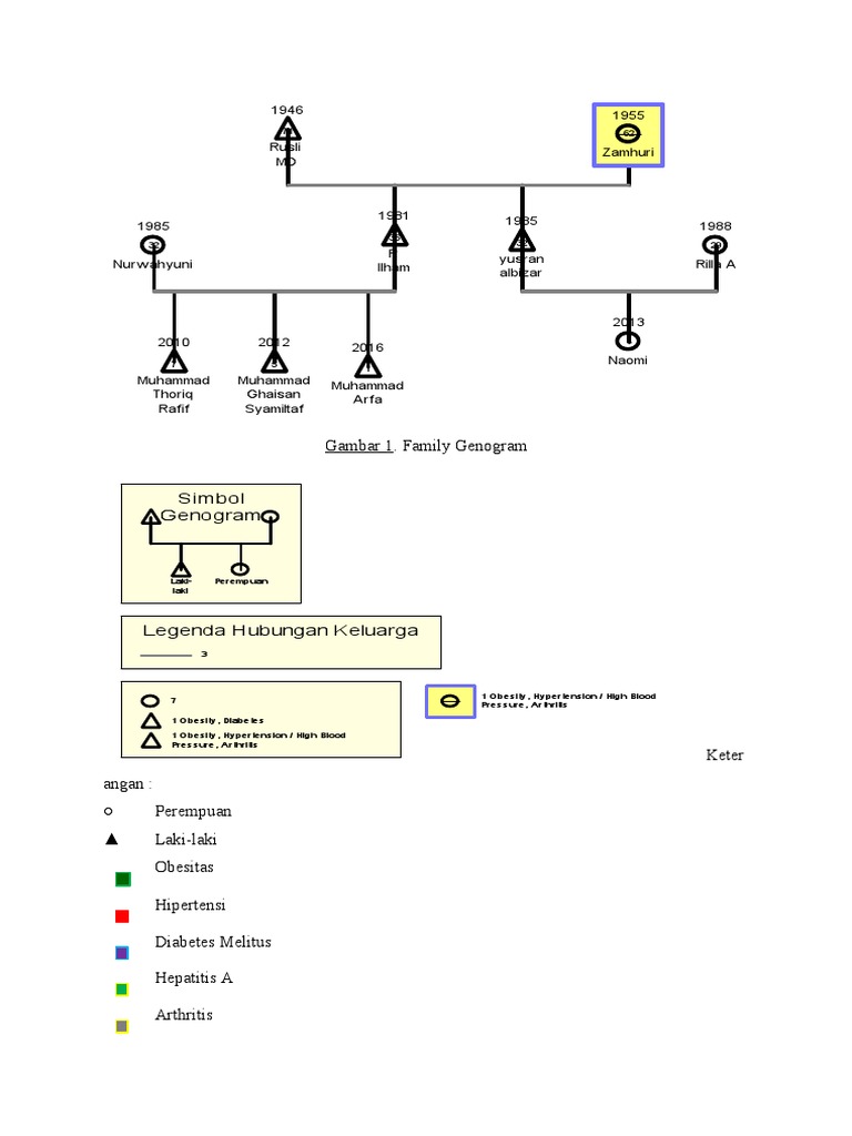 Contoh Genogram | PDF