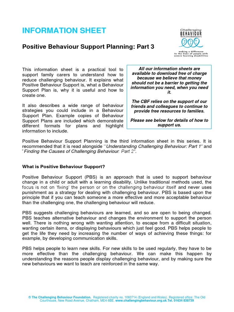 03 Positive Behaviour Support Planning Part 3 Web 2014 | PDF ...