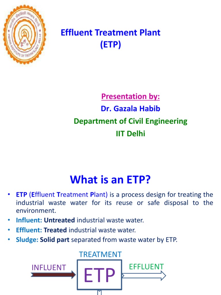 Lecture 1 ETP Textile - verII | PDF | Sewage Treatment | Wastewater