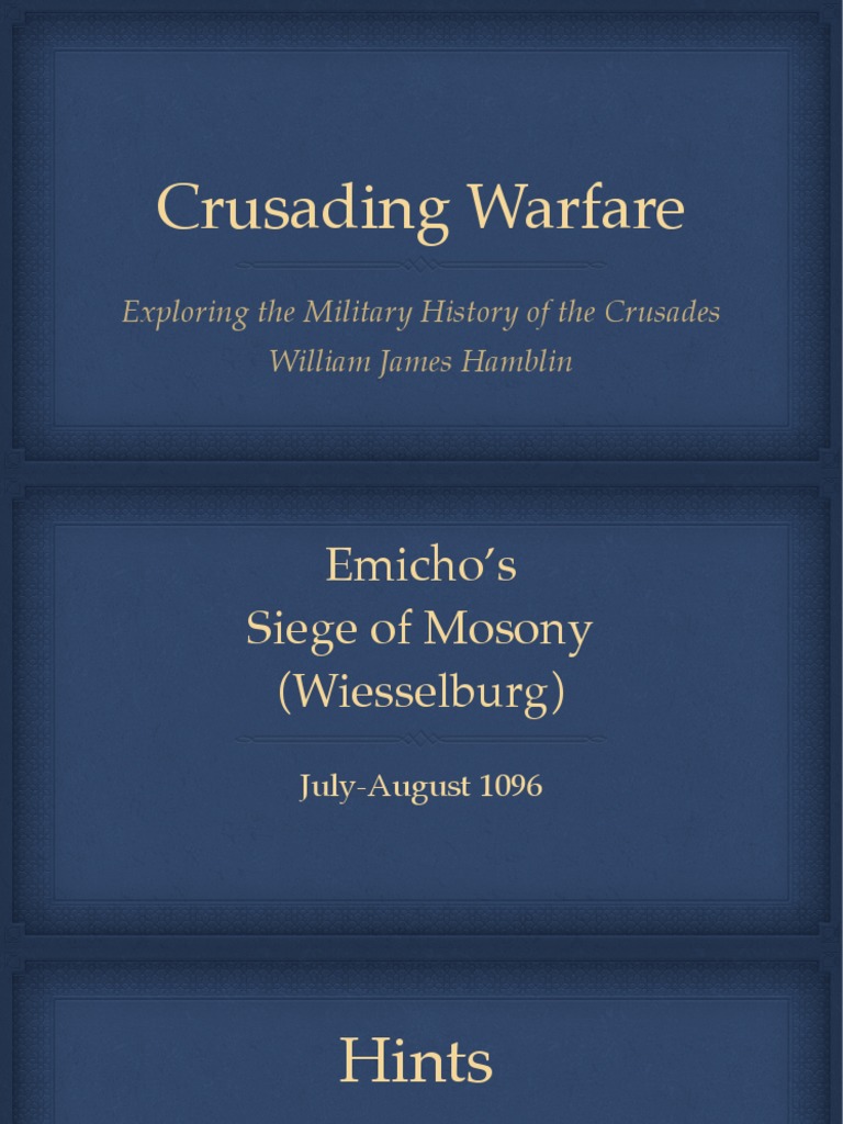 Emicho Siege of Mosony, Hungary | PDF | Siege | Castle