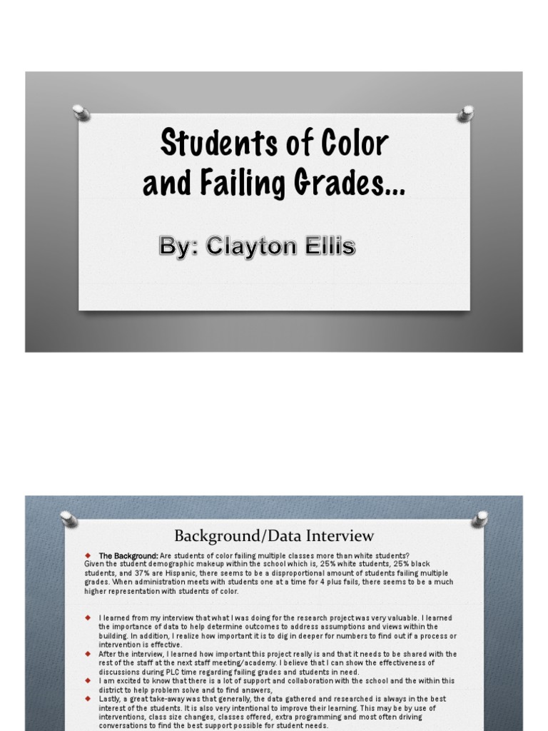 Failing Grades Final Presentation 2 | PDF | Race And Ethnicity In The ...
