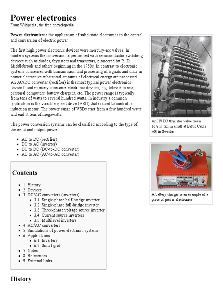 Power Electronics | PDF | Power Electronics | Power Inverter